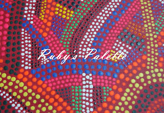 Ruby's Palette-an Art Page: COLOURS GALORE; Dot Painting-Red