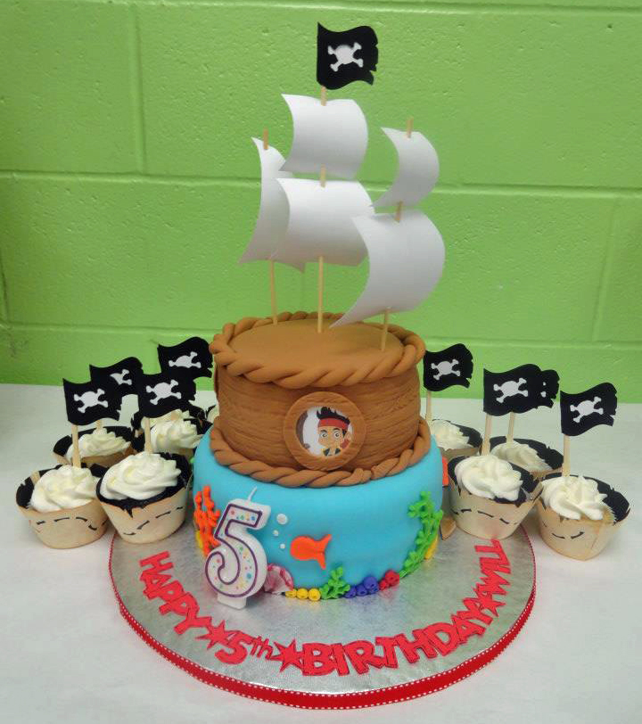 Jake And The Neverland Pirates Jolly Roger Cake