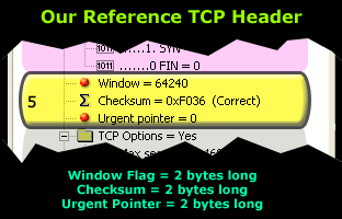 Something I know...: TCP Window Size, Checksum & Urgent Pointer
