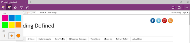 Create Web Note in Microsoft Edge Browser in Windows 10 - Coding Defined