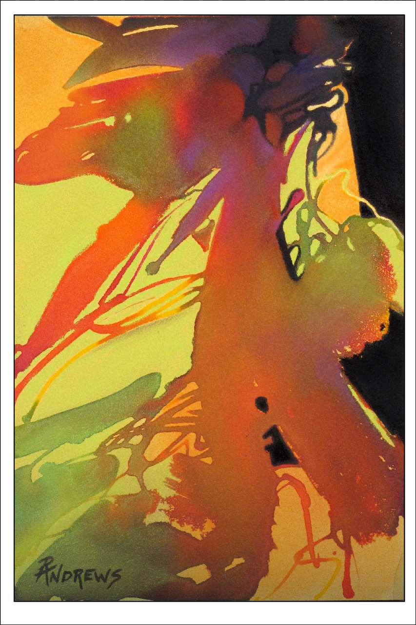 Artists of Australia: Ascension..Abstract..Pastel over Liquid Acrylics ...