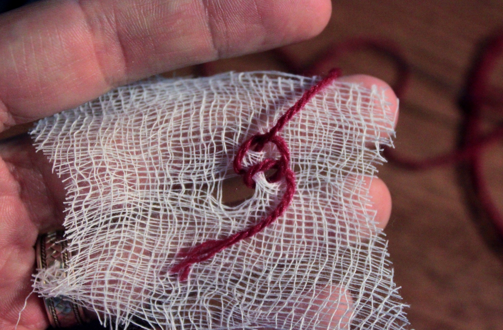 Garb For Guys: Stitching Demo: Eyelet Engineering