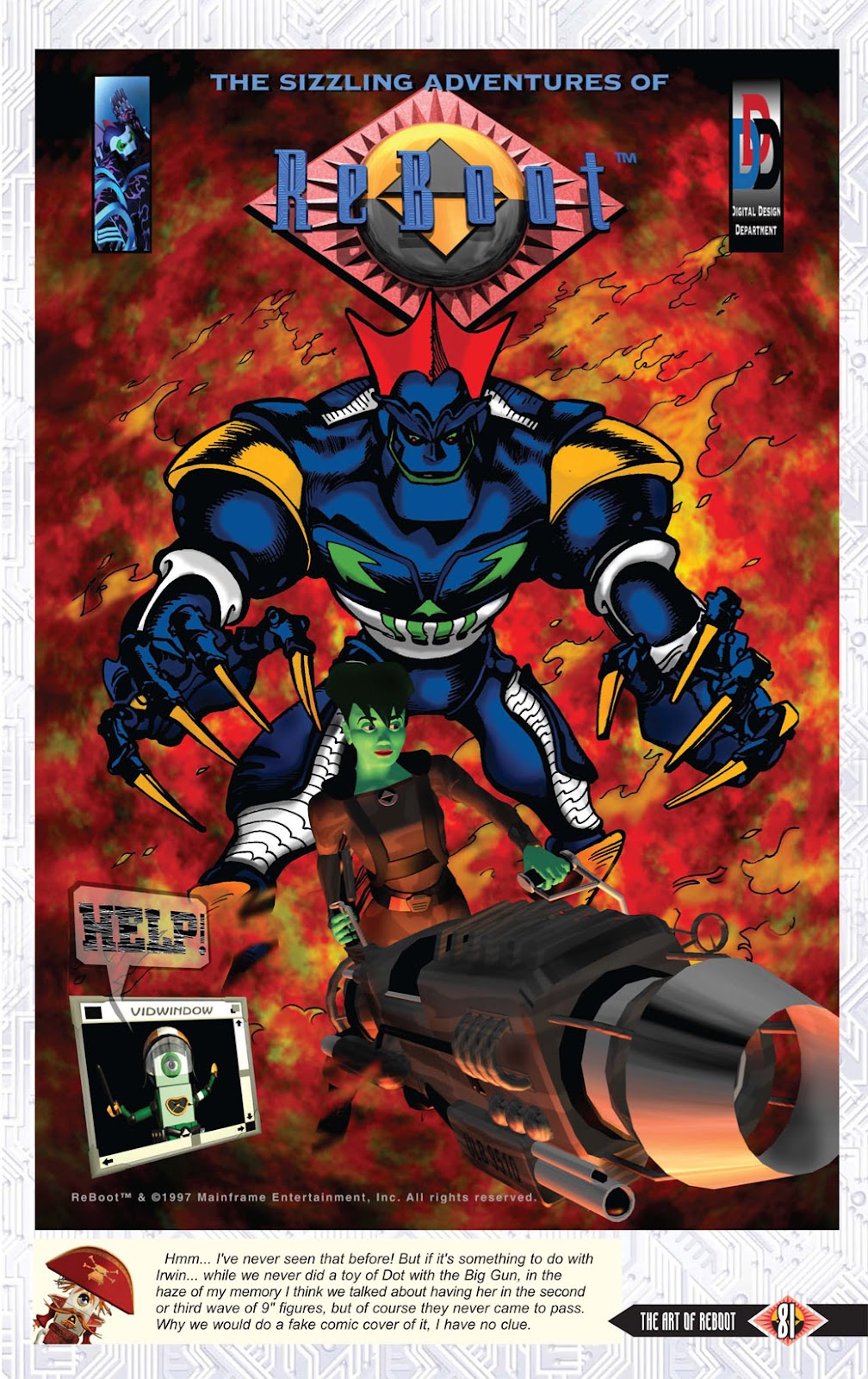 Read online The Art of Reboot comic - Issue # TPB