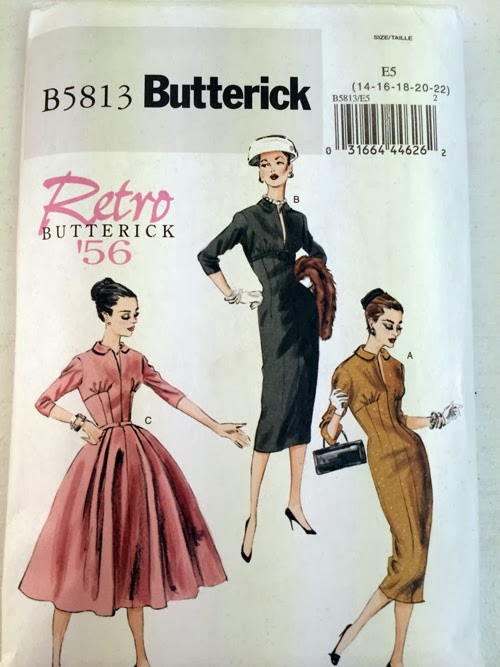 The Sewing Lab: Butterick 5813 - A Dress For the Office from 1956