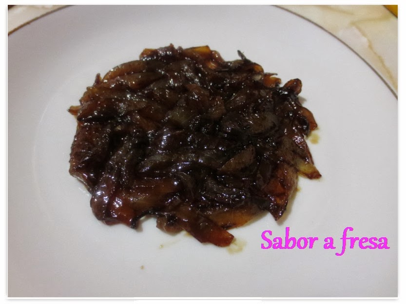 Sabor a fresa: Cebolla caramelizada con Coca cola