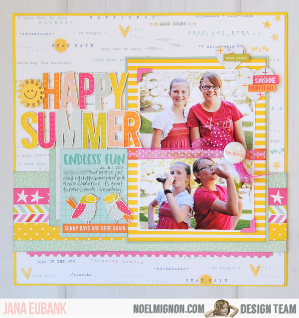 NoelMignon.com Layouts and Projects: Summer Lovin': Happy Summer Layout