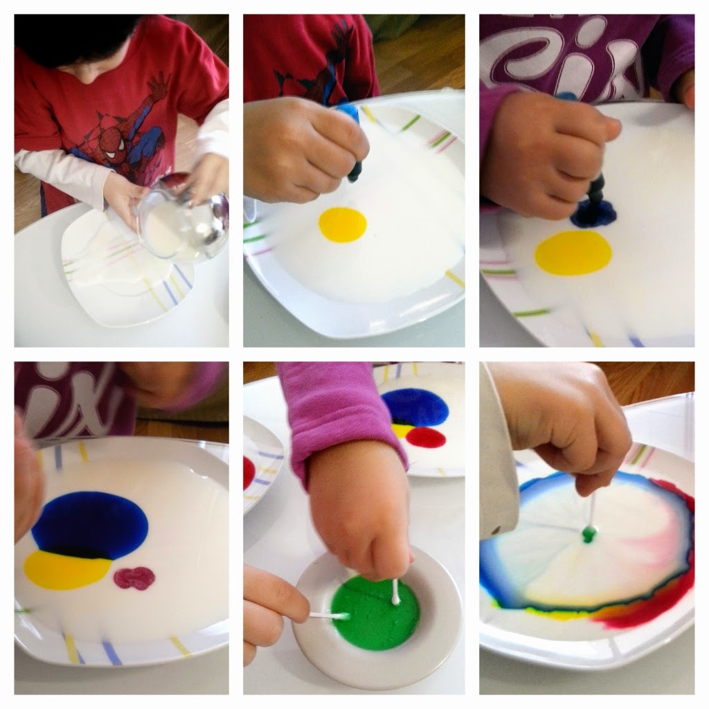 APRENDE JUGANDO CON PETRA: "MAGIC MILK", efectos de color sobre leche