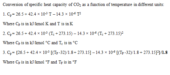 Chemical Engineering: Process Calculation: Unit change in a formula