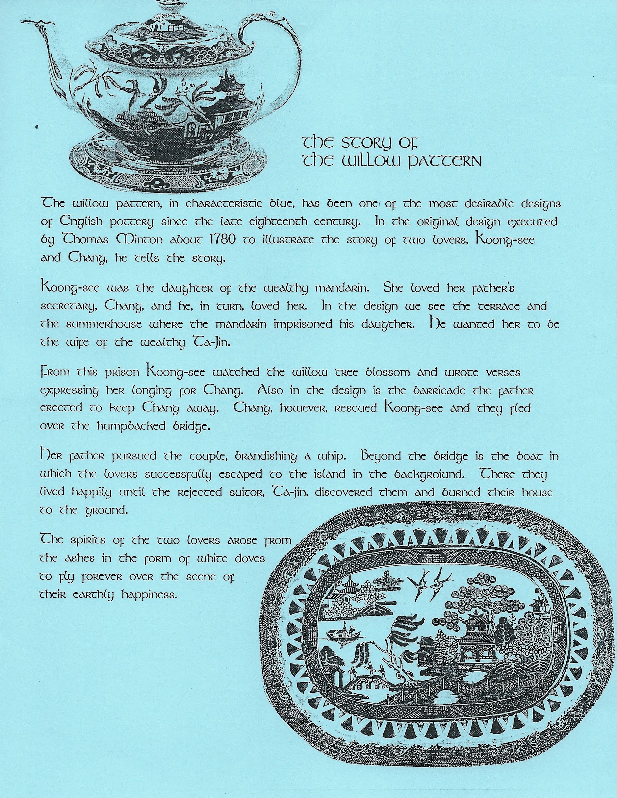 Tablescapes: Blue Willow