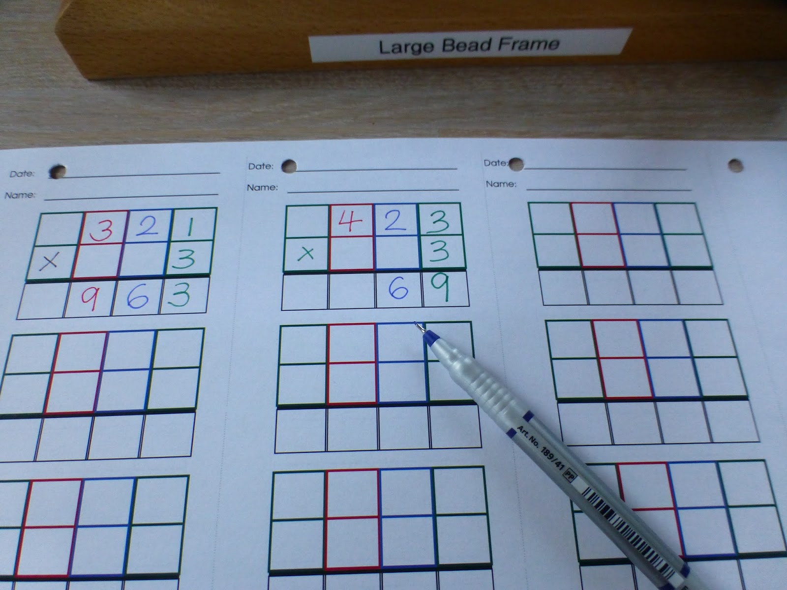 Family FECS: Montessori Activity: Small Bead Frame - Dynamic Multiplication