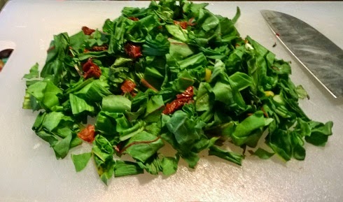 A CSA adventure: Chard, Ramps & Sun-dried Tomatoes