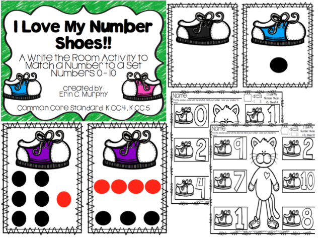 Kindergarten Dragons: Share and Prepare: I Love My Letter and Number Shoes