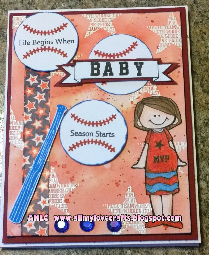 All My Love Crafts: New Baby Sports Card