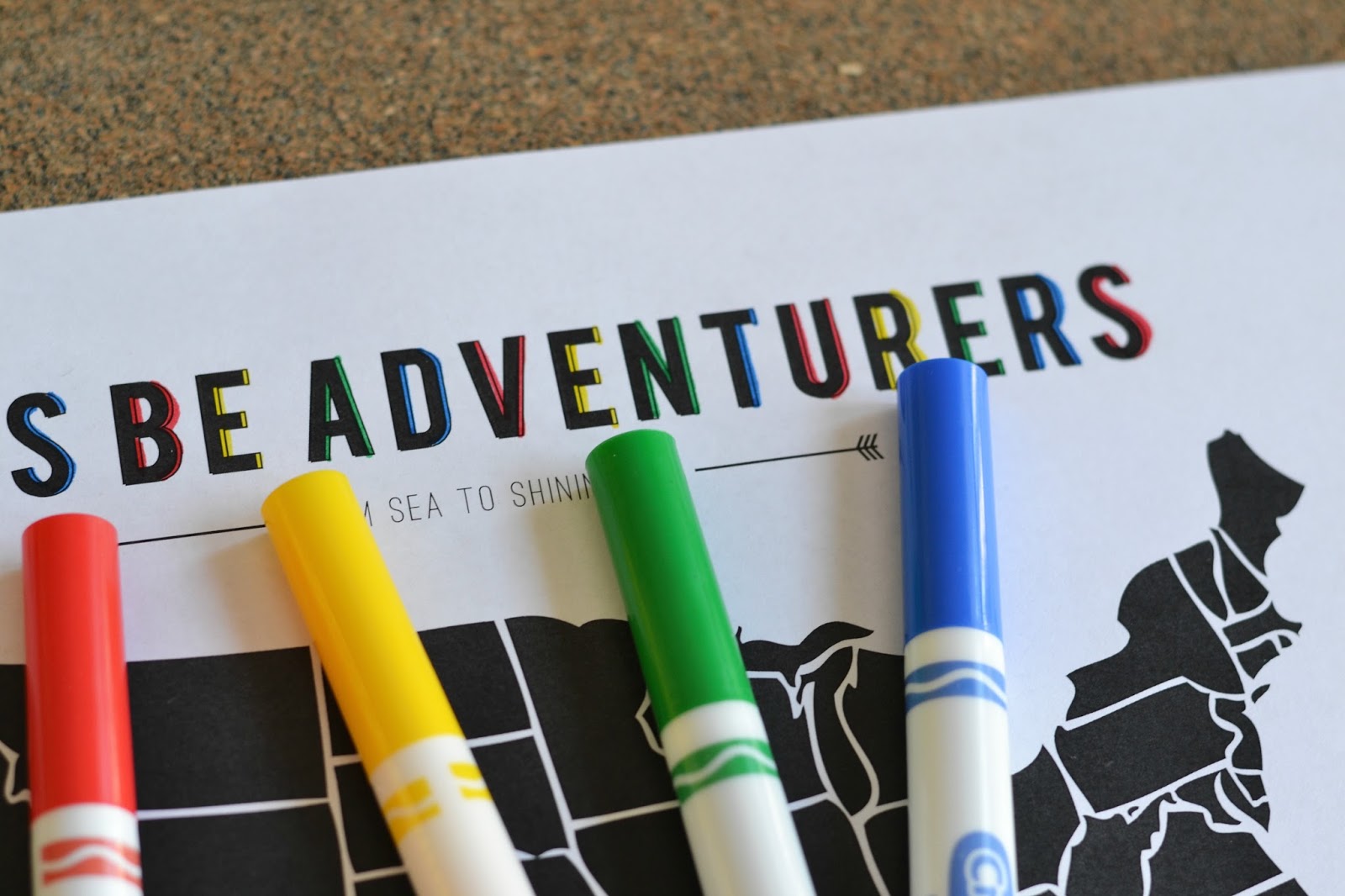 DIY adventure map. | what life brings