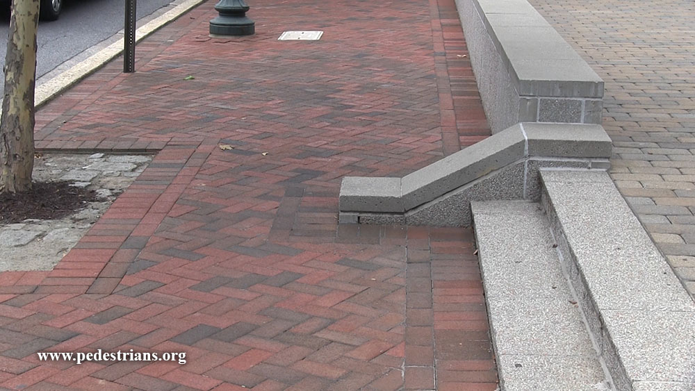 Pedestrian Advocate: Stair Structure Squeezes Sidewalk