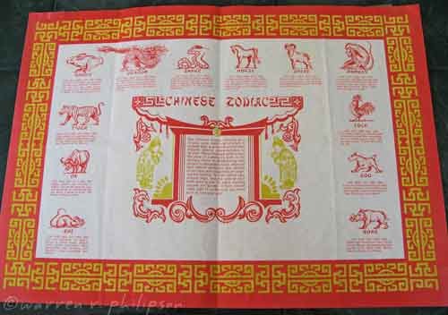 Chinese Zodiac Placemats