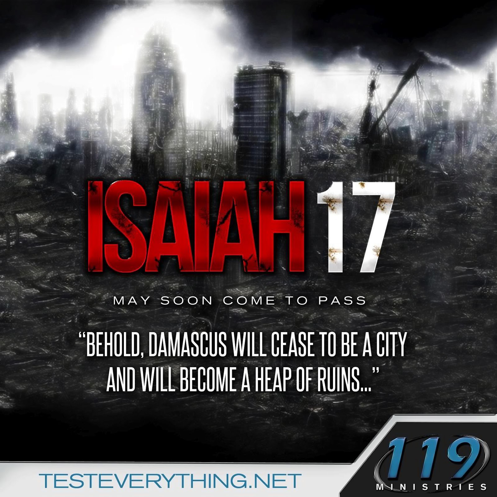 Henoch´s Christen-Zionisten Blog: Damascus, Soon a ruinous heap