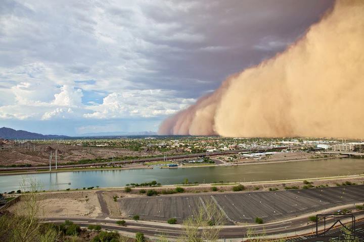 worldzone7: Huge sand storm Phoenix