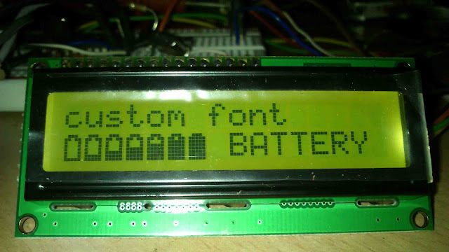 Embedded Engineering : Custom Character Generation on 16x2 char lcd