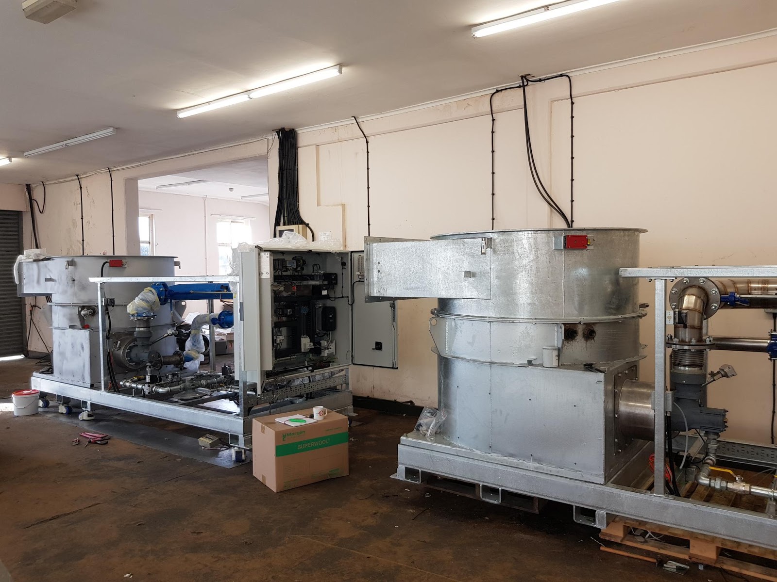 Torftech: A production line of TORBED Mineral Processors