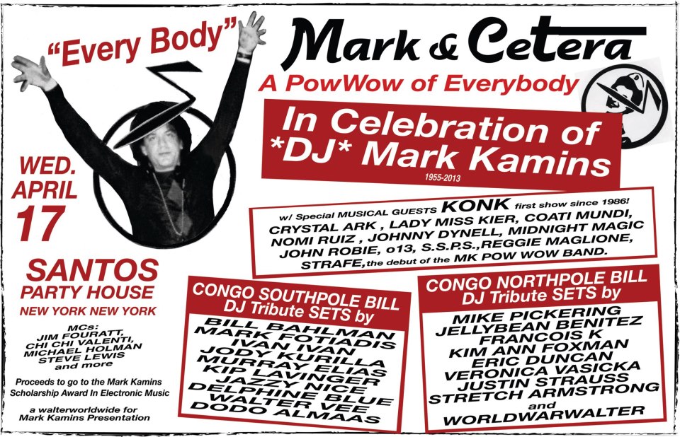 Celebrate Mark Kamins Tonight – MangoZeen