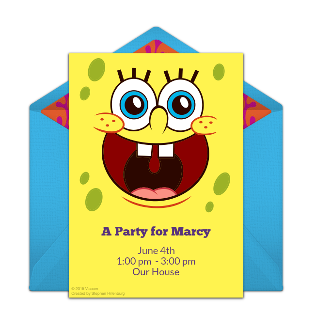 Spongebob Birthday Cards Printable