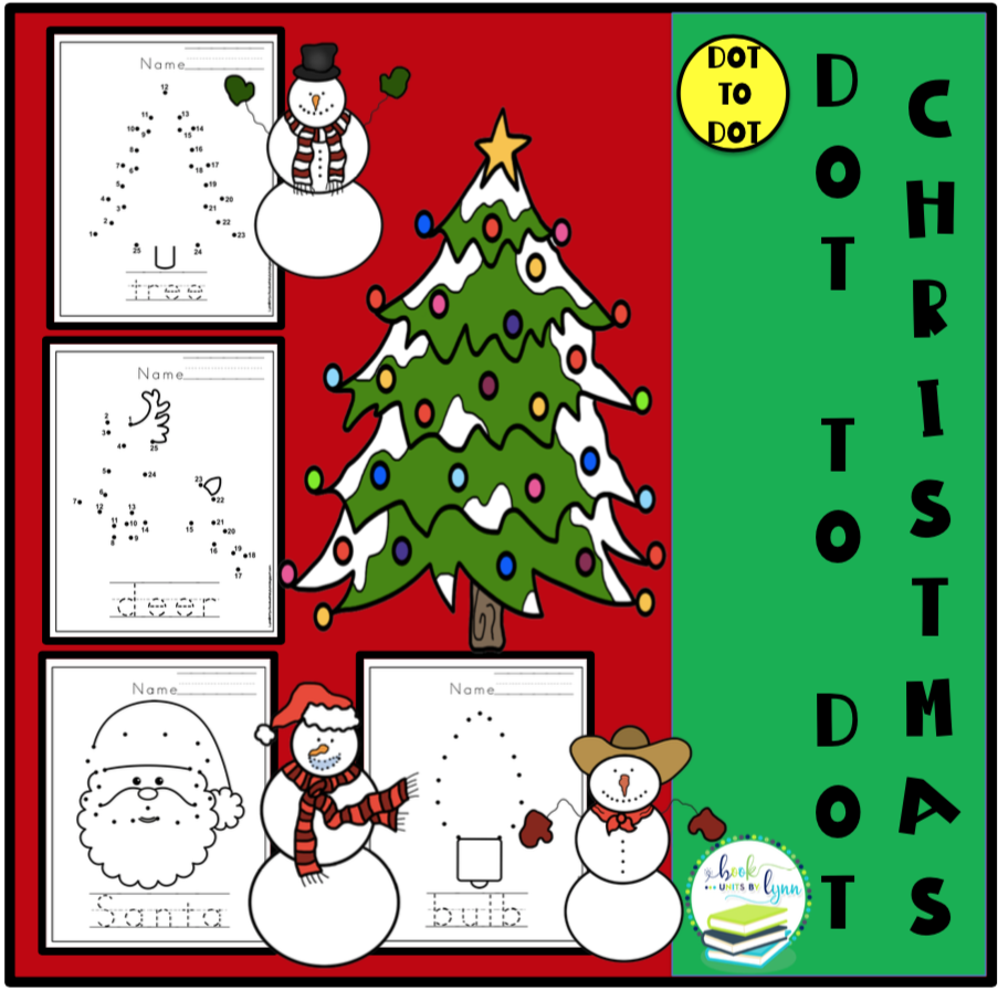 CHRISTMAS DOT TO DOT ~ Book Units by Lynn