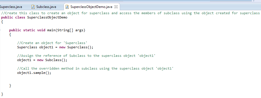 Testing Tools Qa Training Accessing The Overiding Method Of Sub Class