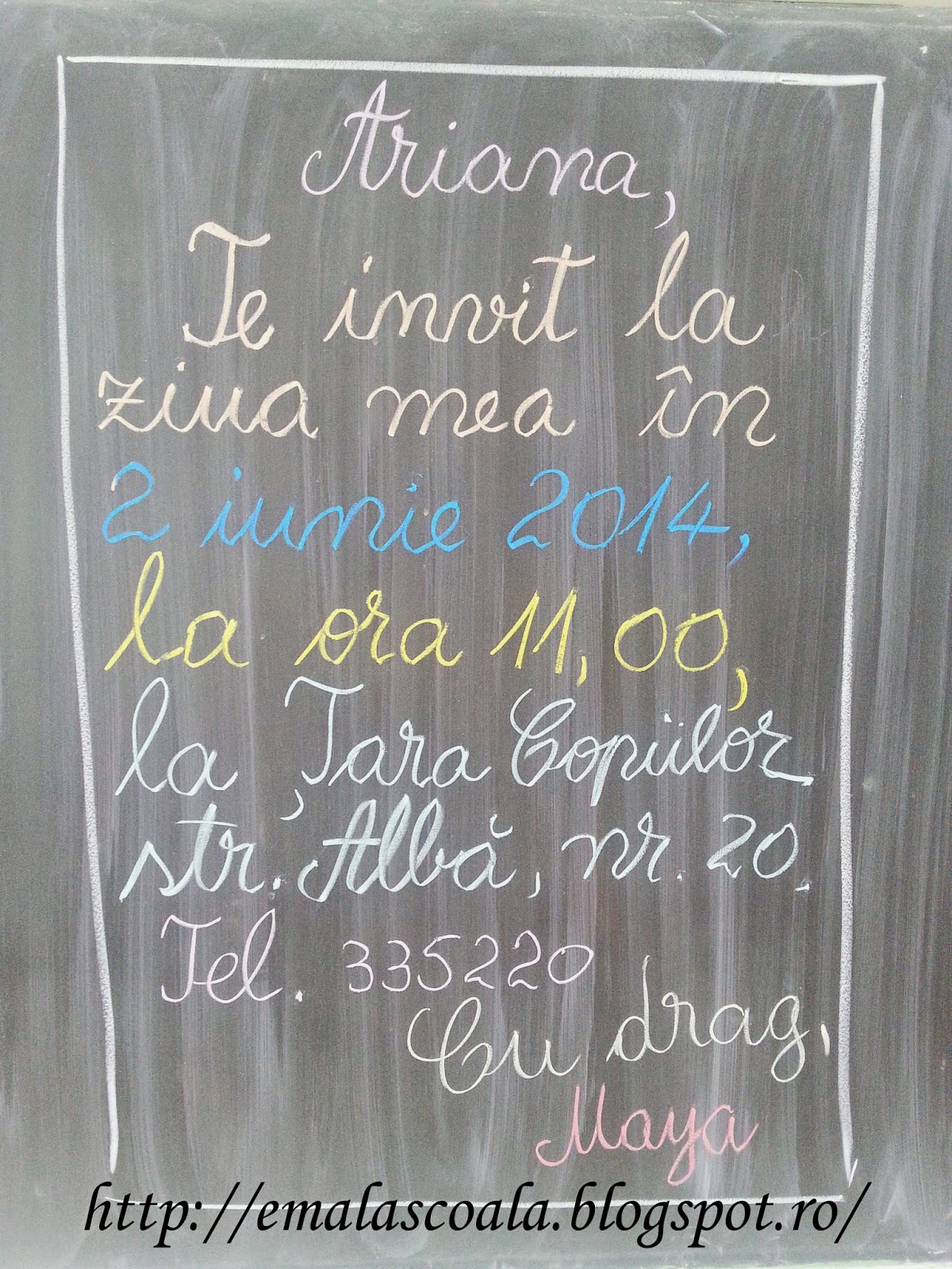 Invitatia - cum sa scrii o invitatie