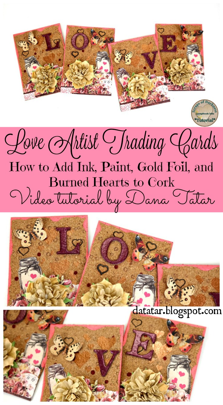 Love Cork Artist Trading Card Set - Scraps of Darkness Video Tutorial
