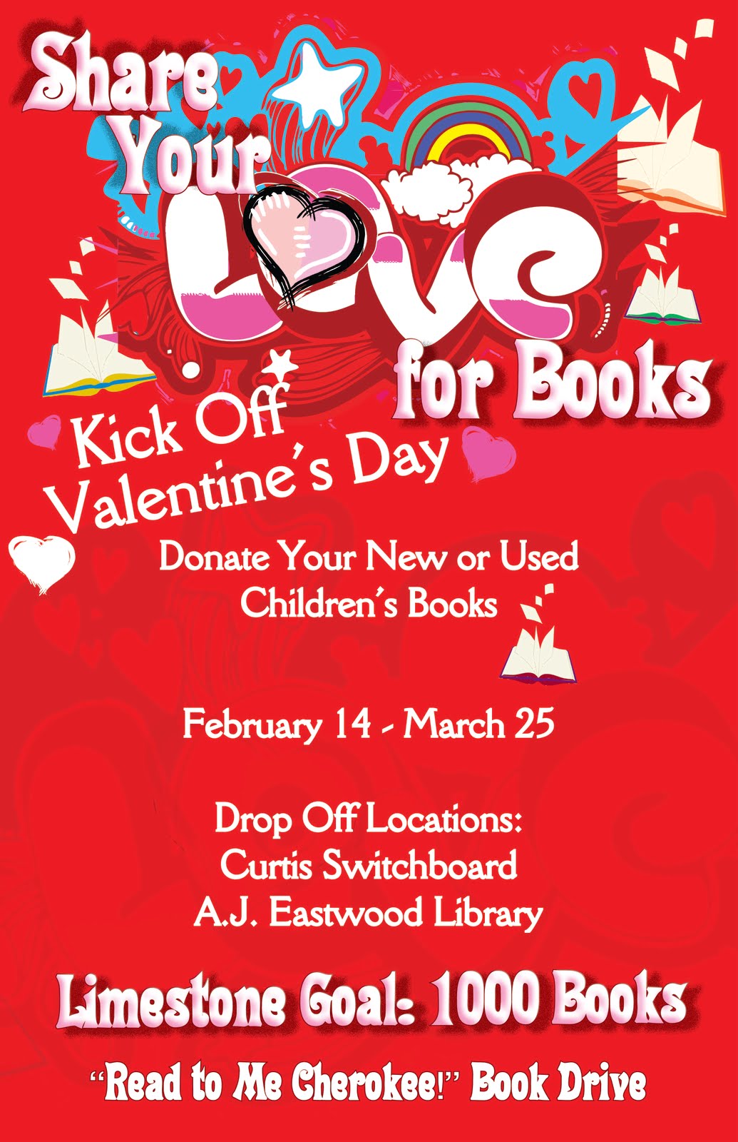 jonnadesigns: Book Drive Poster