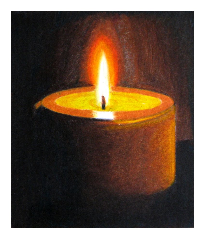 How To Color A Candle Flame With Colored Pencils at Michael Mullett blog