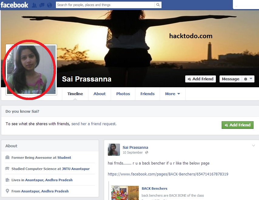 how to identified the fake Facebook profile