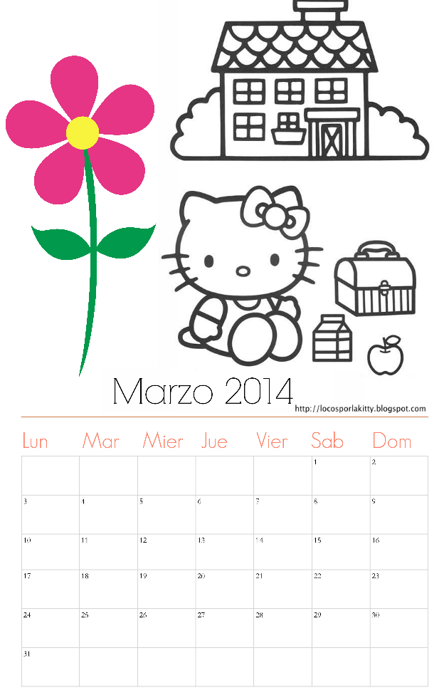 Calendario marzo primavera - Imagui