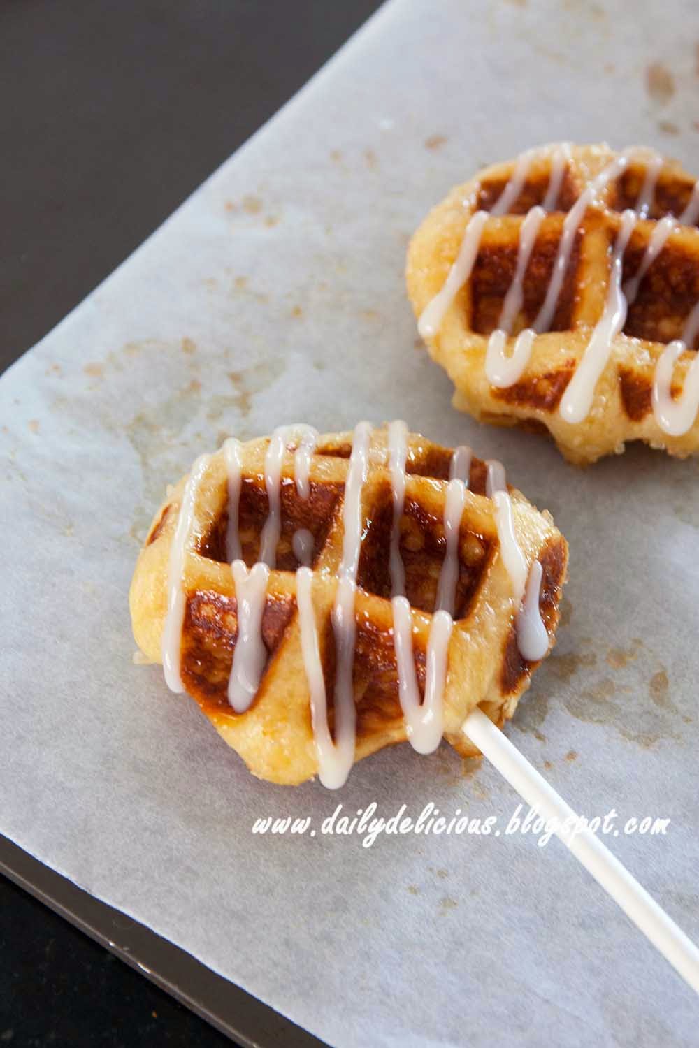 dailydelicious: Waffle Pops: Mini size treats