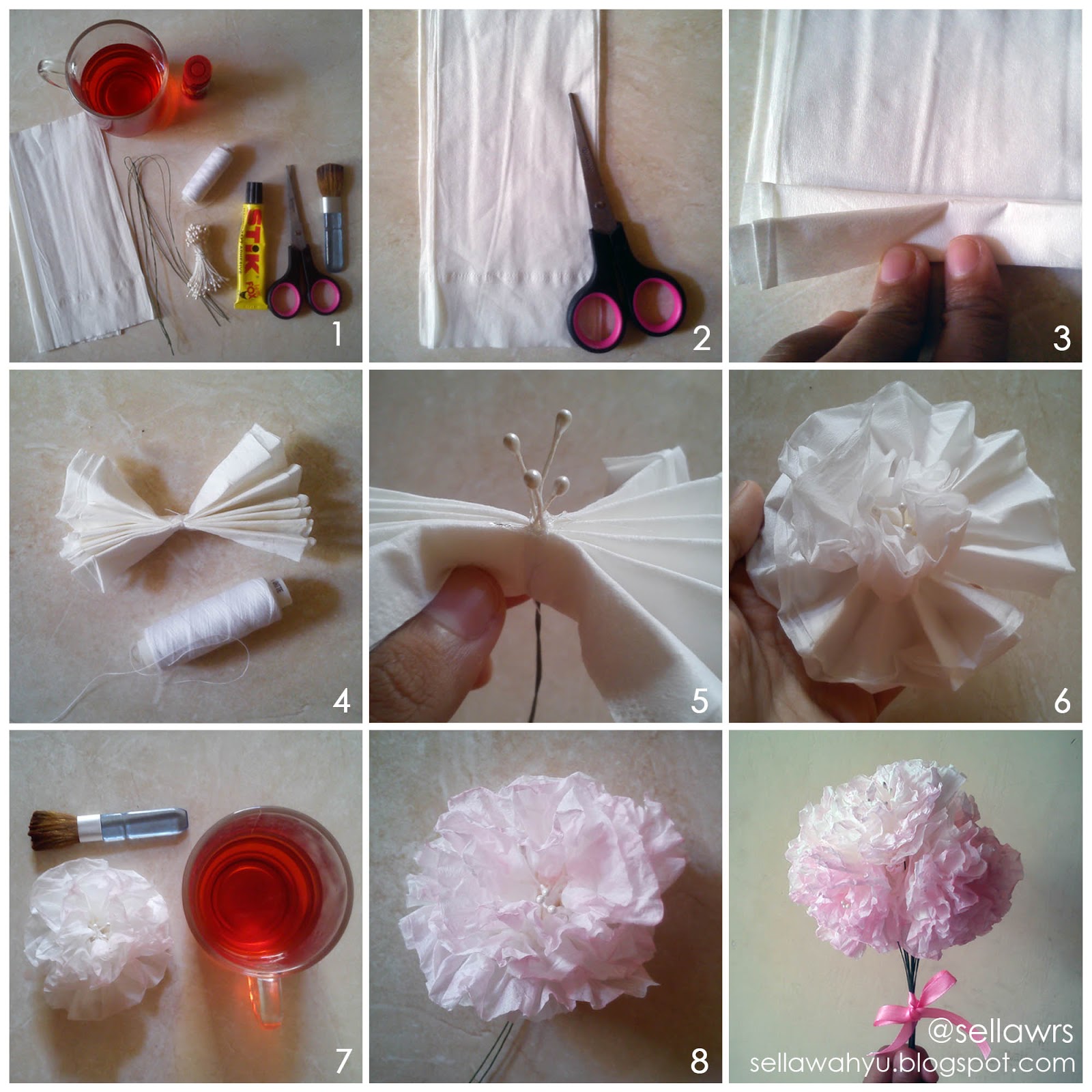 complexity: Tissue Flower Tutorial