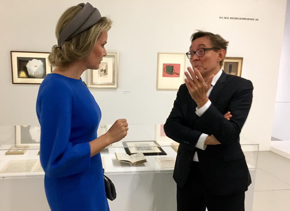 Queen Mathilde: Expo: Magritte & Hergé
