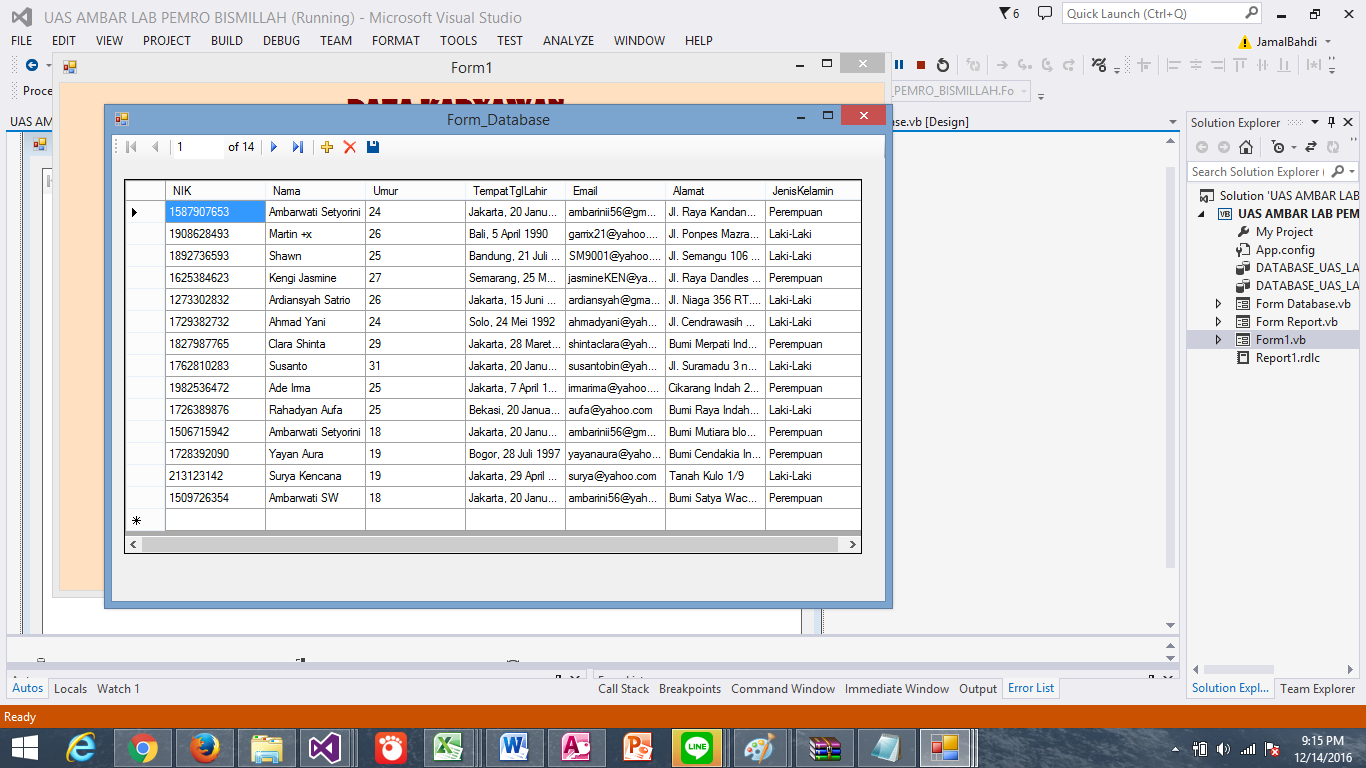 START WITH DREAM: Project Aplikasi Sederhana menggunakan Visual Studio ...