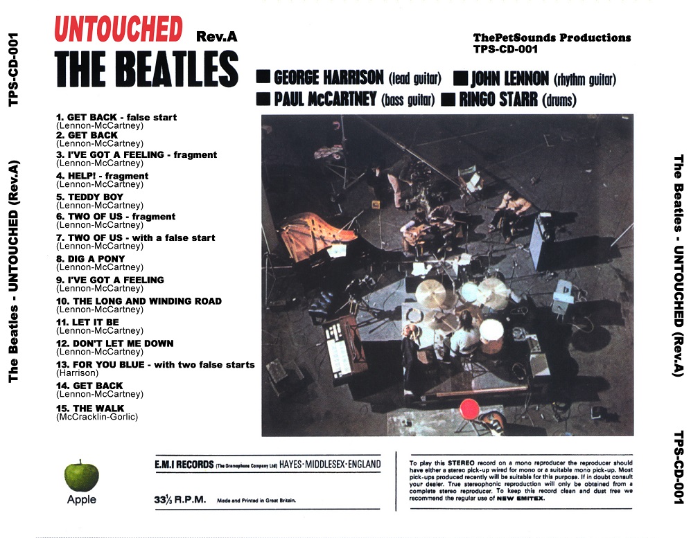 T.U.B.E.: The Beatles - 1969-01-xx - Untouched (STU/FLAC)