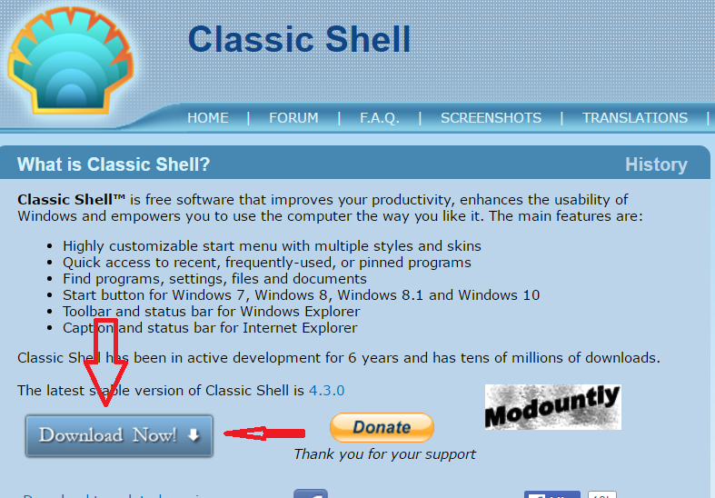 Classic Shell
