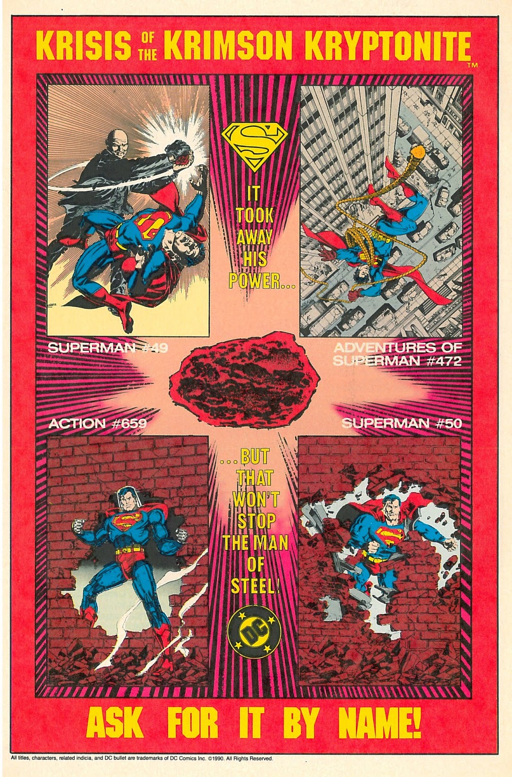 HISTORY OF DC UNIVERSE : SUPERMAN 90s: 1990-1993