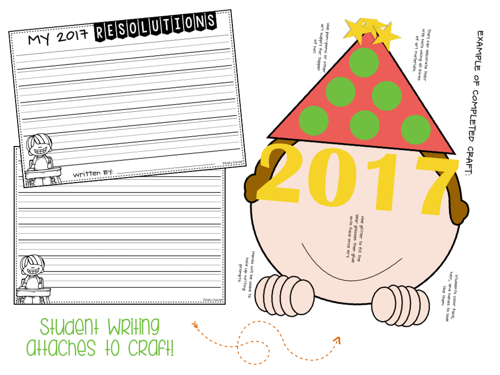 Ringing In 2018 | A NYE Craftivity + Writing Prompts | Little Fox Teaching