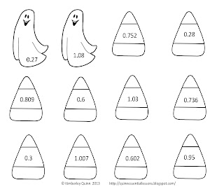 Classroom Freebies Too: Halloween Decimals