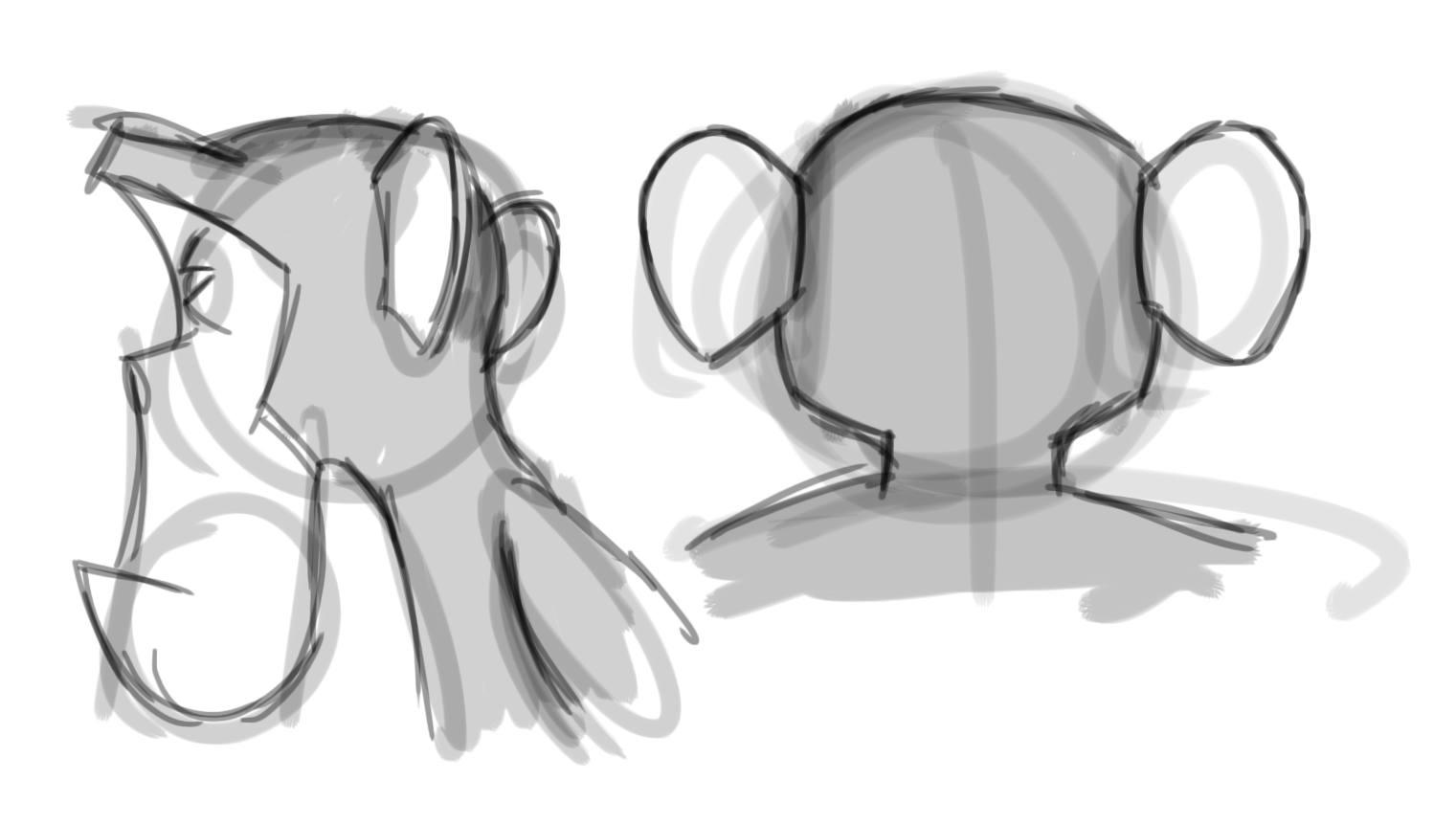 Ben Hudson's Animation Blog: Monkey Visual Development Drawings