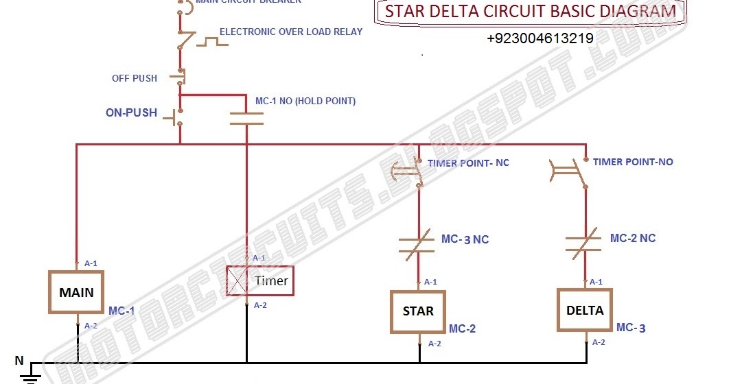 Star Delta Circuit Basic Diagram