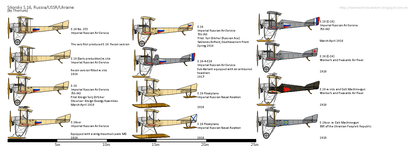 War Machines Drawn: Sikorsky S.16