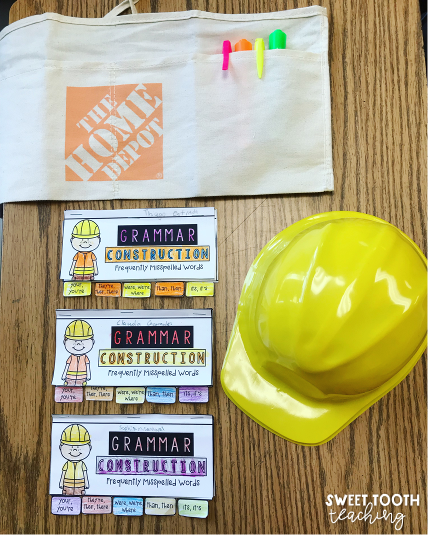 Writing Construction Classroom Transformation - Sweet Tooth Teaching