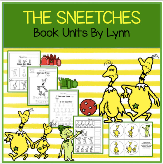 THE SNEETCHES BY DR. SEUSS ~ Book Units by Lynn