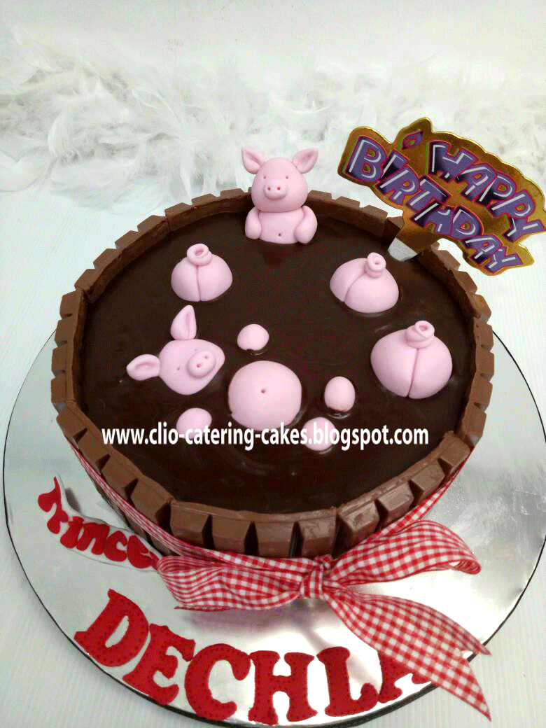 clio catering cakes: Piggie Cake
