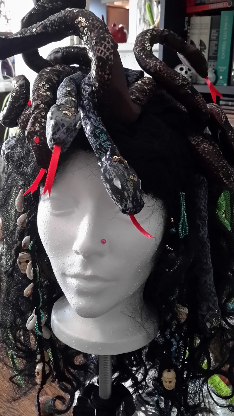 The Ghost of Halloweens Past: Medusa Wig With Moving Snakes